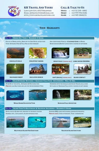 13nights 14days travel itinerary philippines boracay | PDF