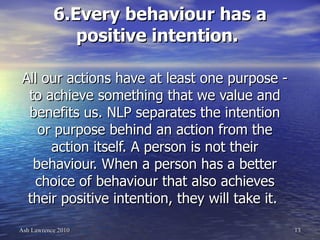 13 nlp presuppositions | PPT