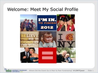Peer to Peer Fundraising at NTC 2013 | PPT