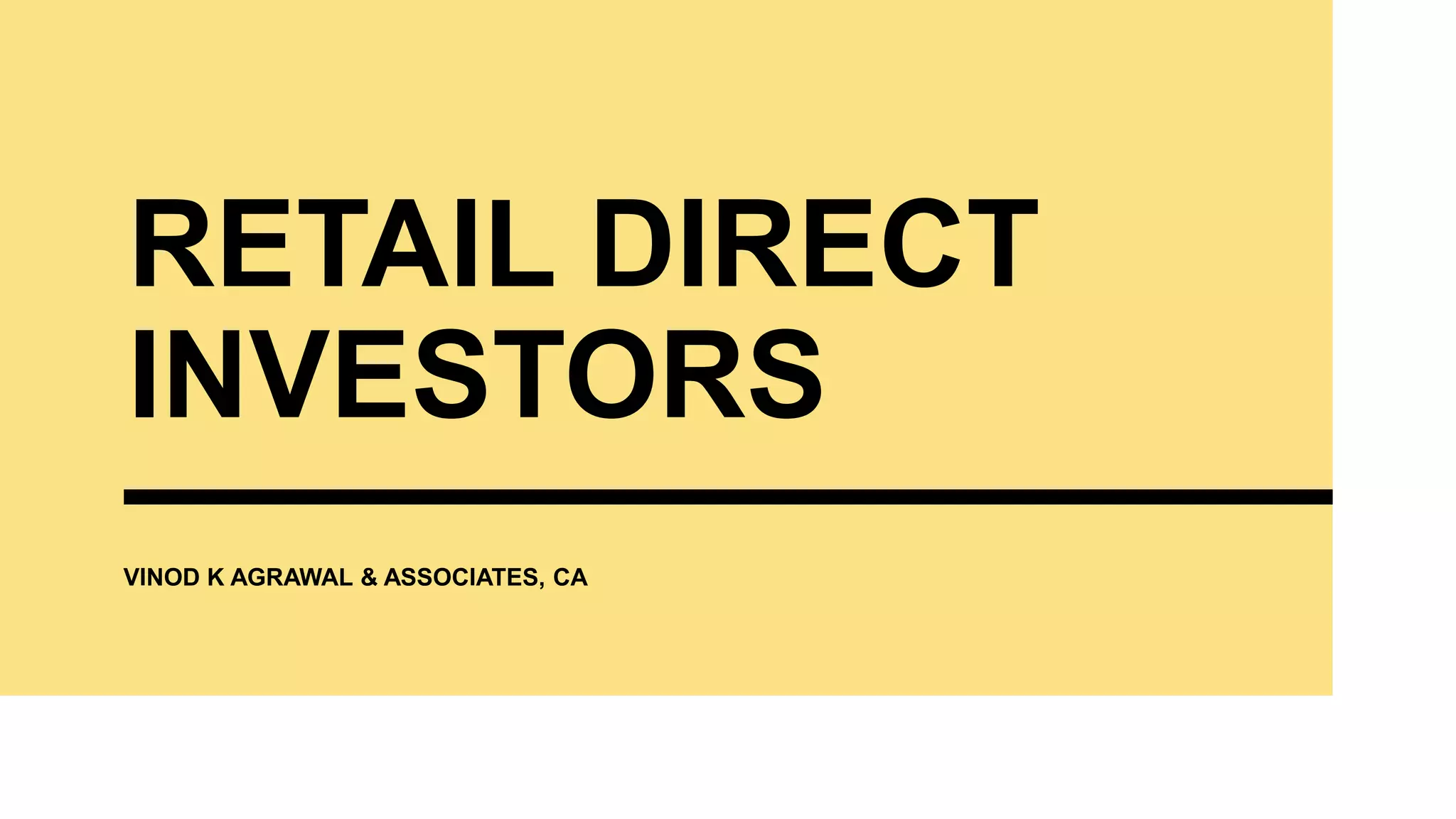 NEW RETAIL DIRECT INVESTOR SCHEME | PPT