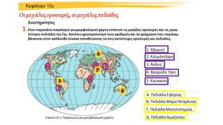 13. Οι μεγάλες οροσειρές, οι μεγάλες πεδιάδες | PDF