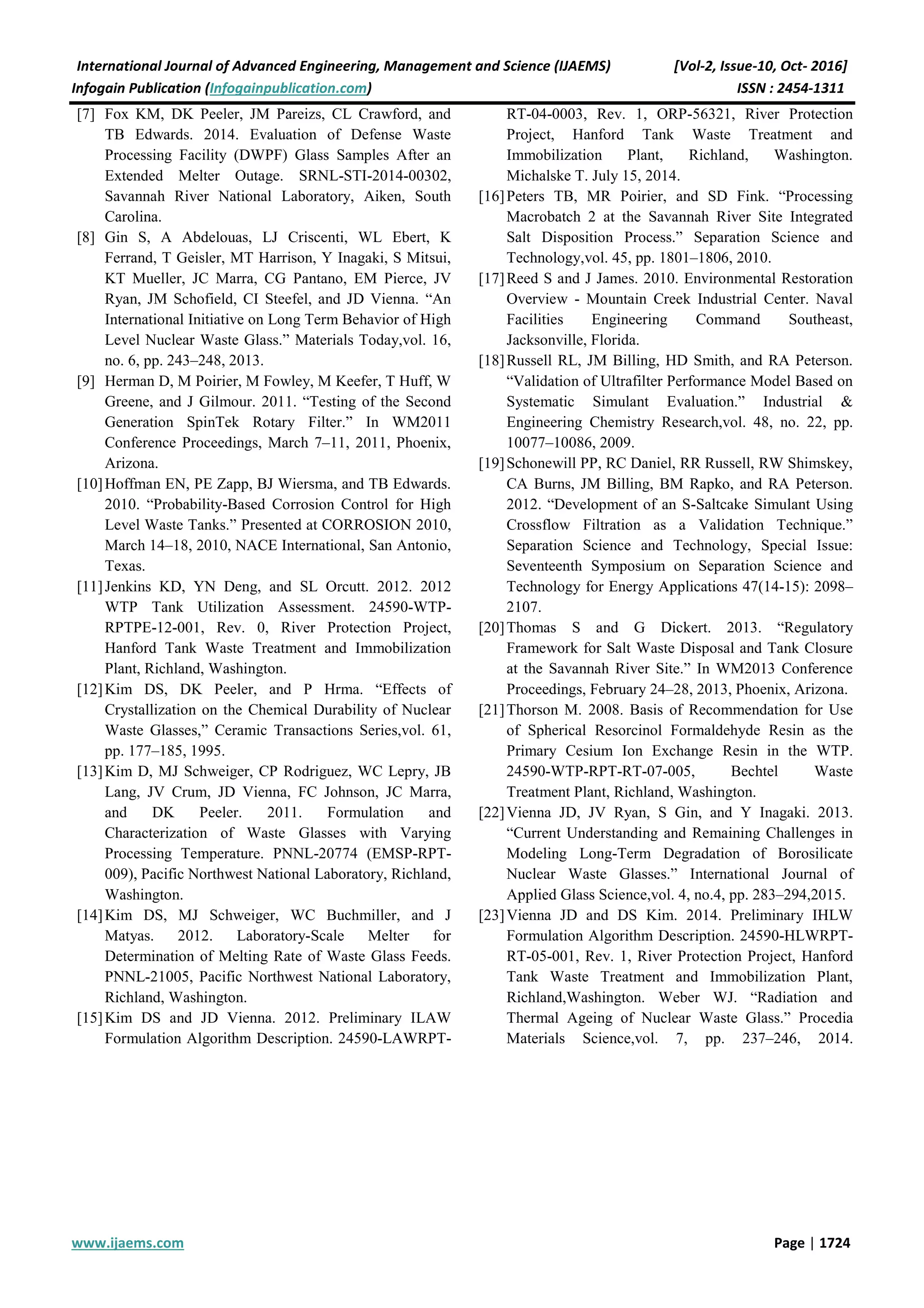 Operational Management of Chromium Recycling From Tannery Wastewater | PDF