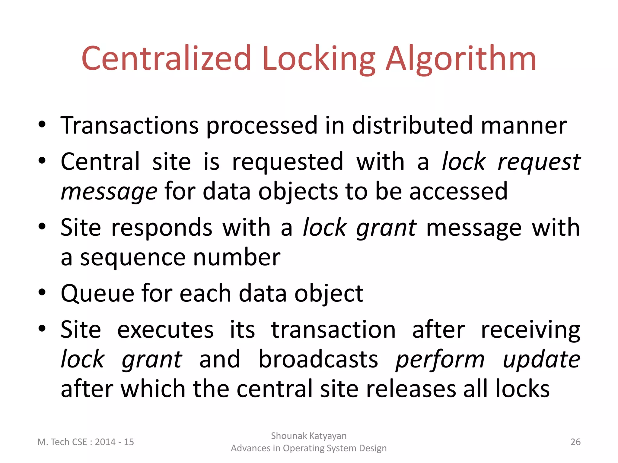 Optimistic Algorithm And Concurrency Control Algorithm Ppt 0549