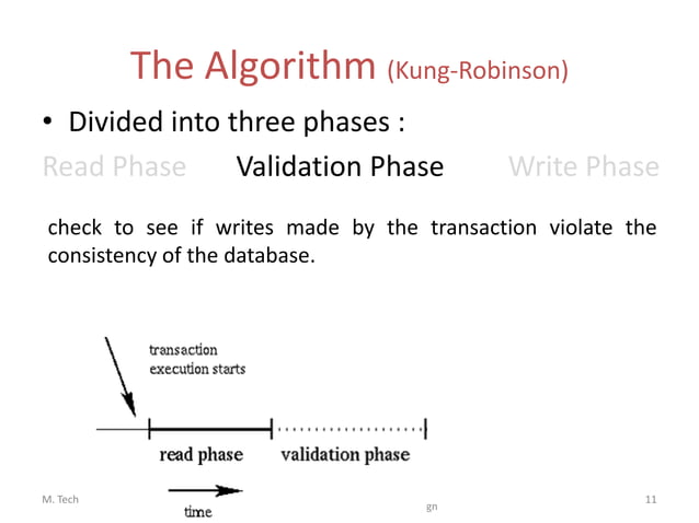 Optimistic Algorithm and Concurrency Control Algorithm Optimistic Algorithm and Concurrency Control Algorithm