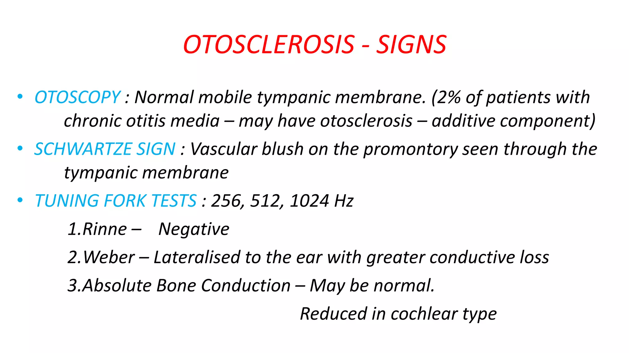 OTOSCLEROSIS | PPTX