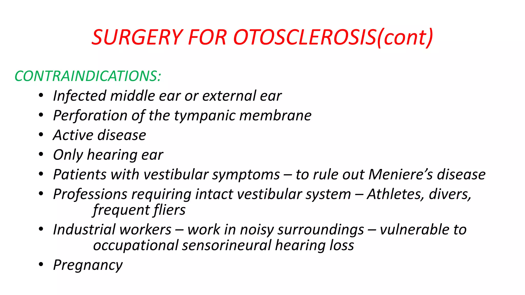 OTOSCLEROSIS | PPTX