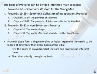 Session 13 Old Testament Overview - Proverbs | PPT