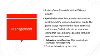 Pervasive Developmental Disorder | PPT | Free Download