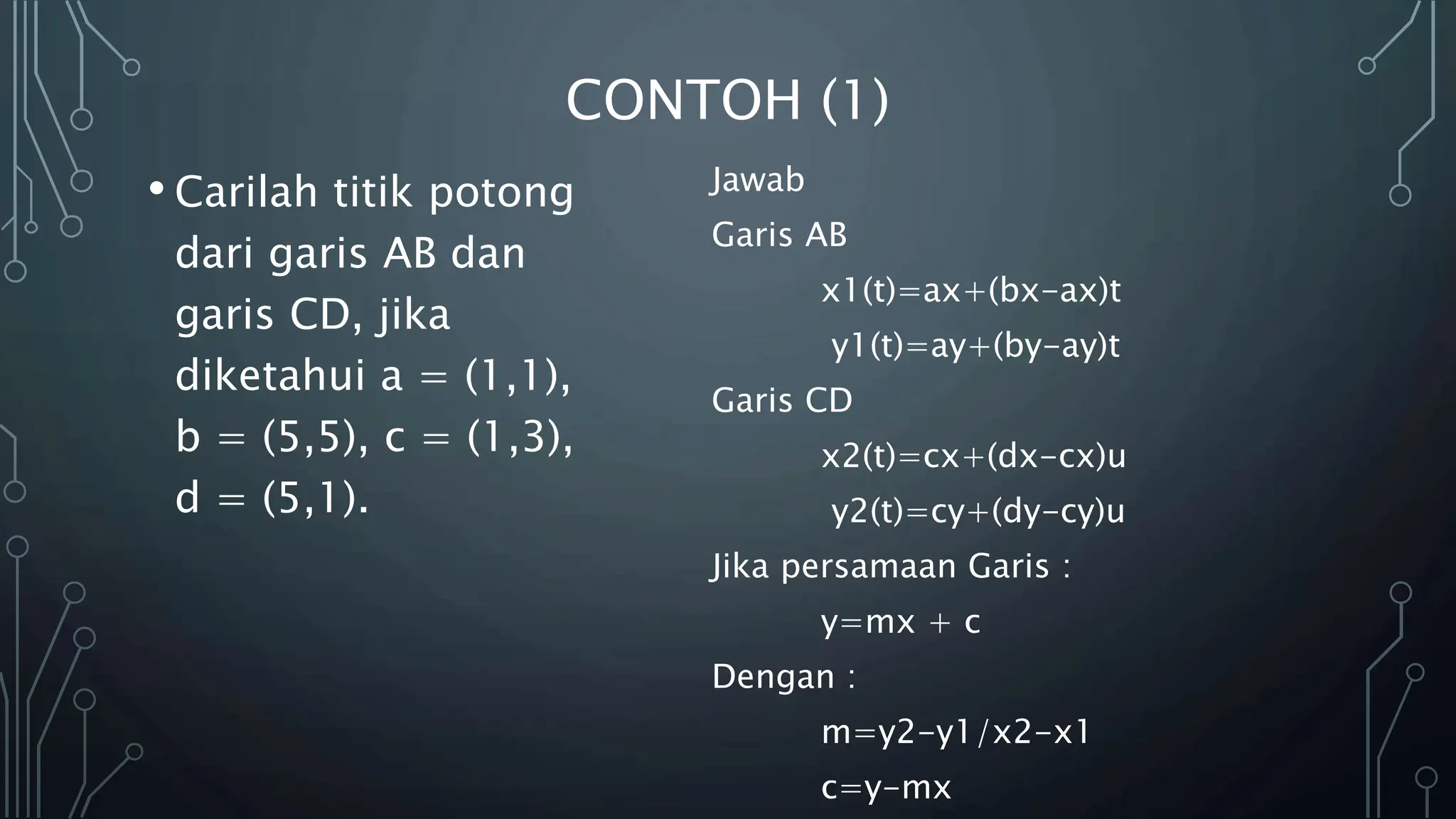13 Perpotongan Garis dan Poligon (arif ) | PPTX