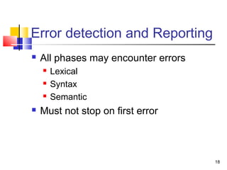 phases of a compiler | PPT