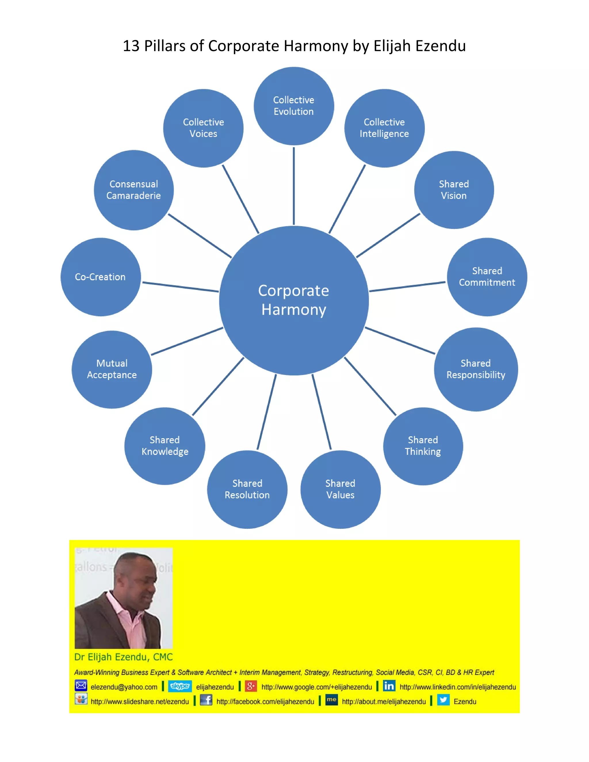 13 Pillars of Corporate Harmony by Elijah Ezendu | PDF