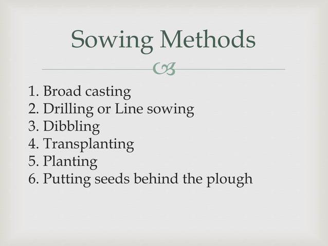 Plantation methods | PPTX