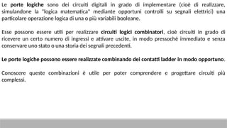 13 Porte logiche con i contatti Lad.pptx
