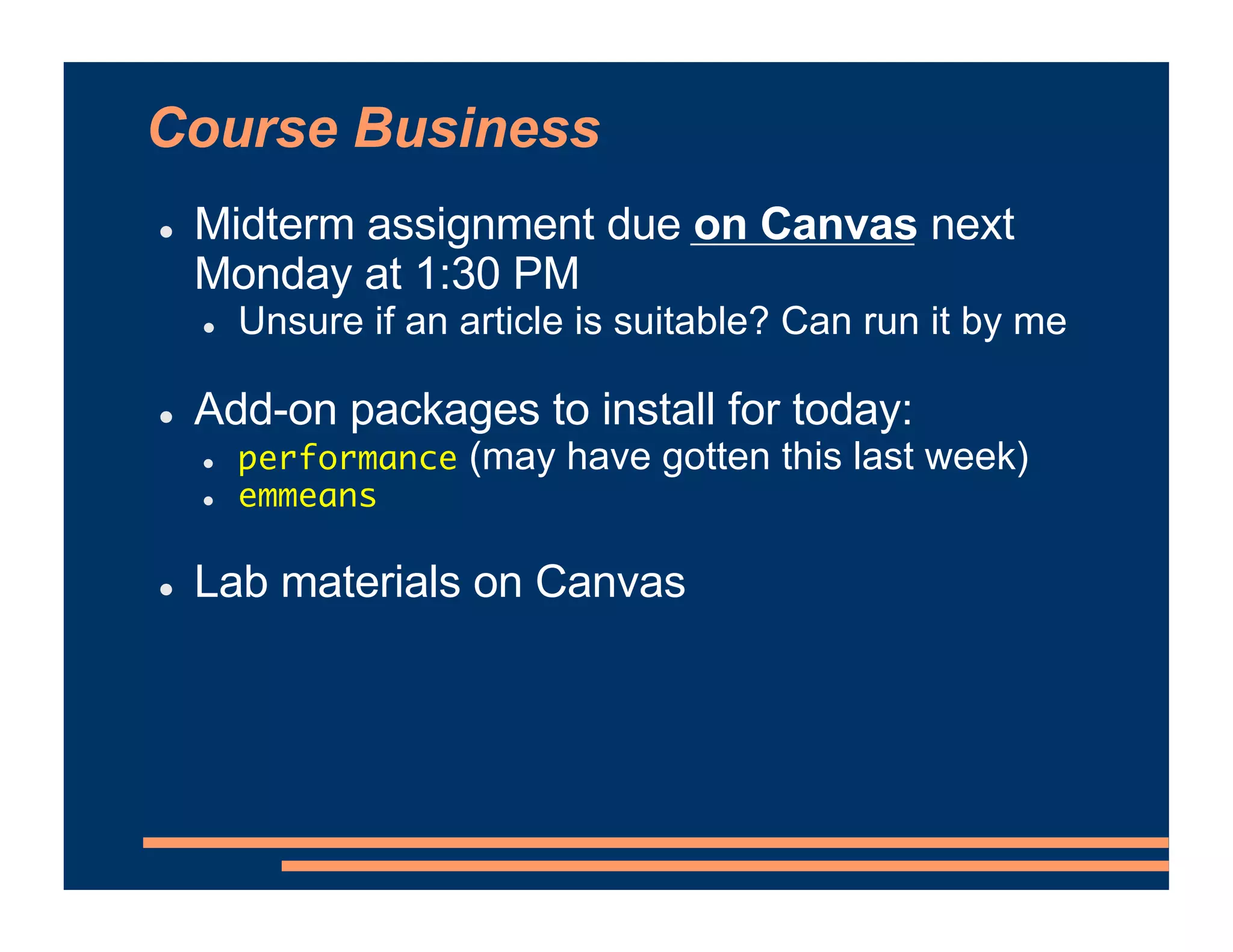 Mixed Effects Models Post Hoc Comparisons Ppt Free Download