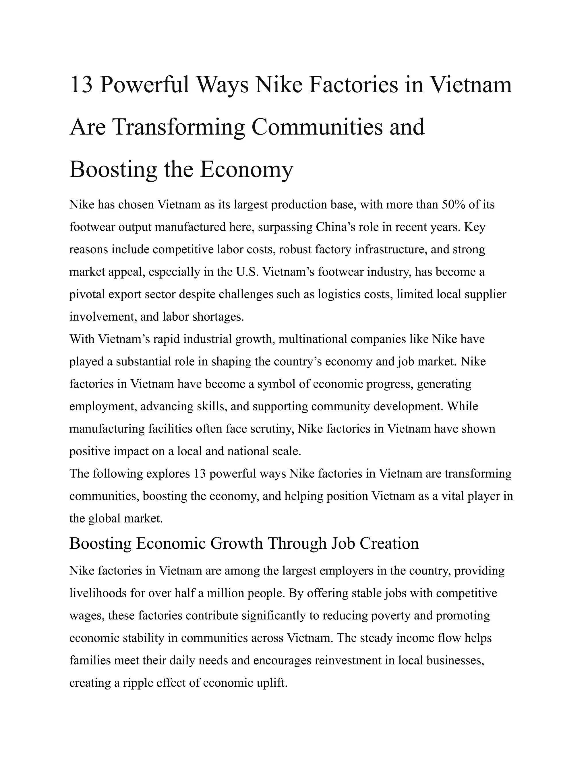 13 Powerful Ways Nike Factories in Vietnam Are Transforming Communities ...