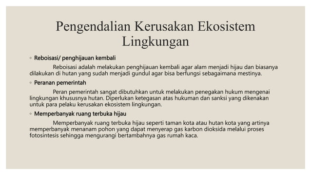 13_PPT MATERI 6 (MASALAH KERUSAKAN EKOSISTEM LIGKUNGAN DAN CARA ...