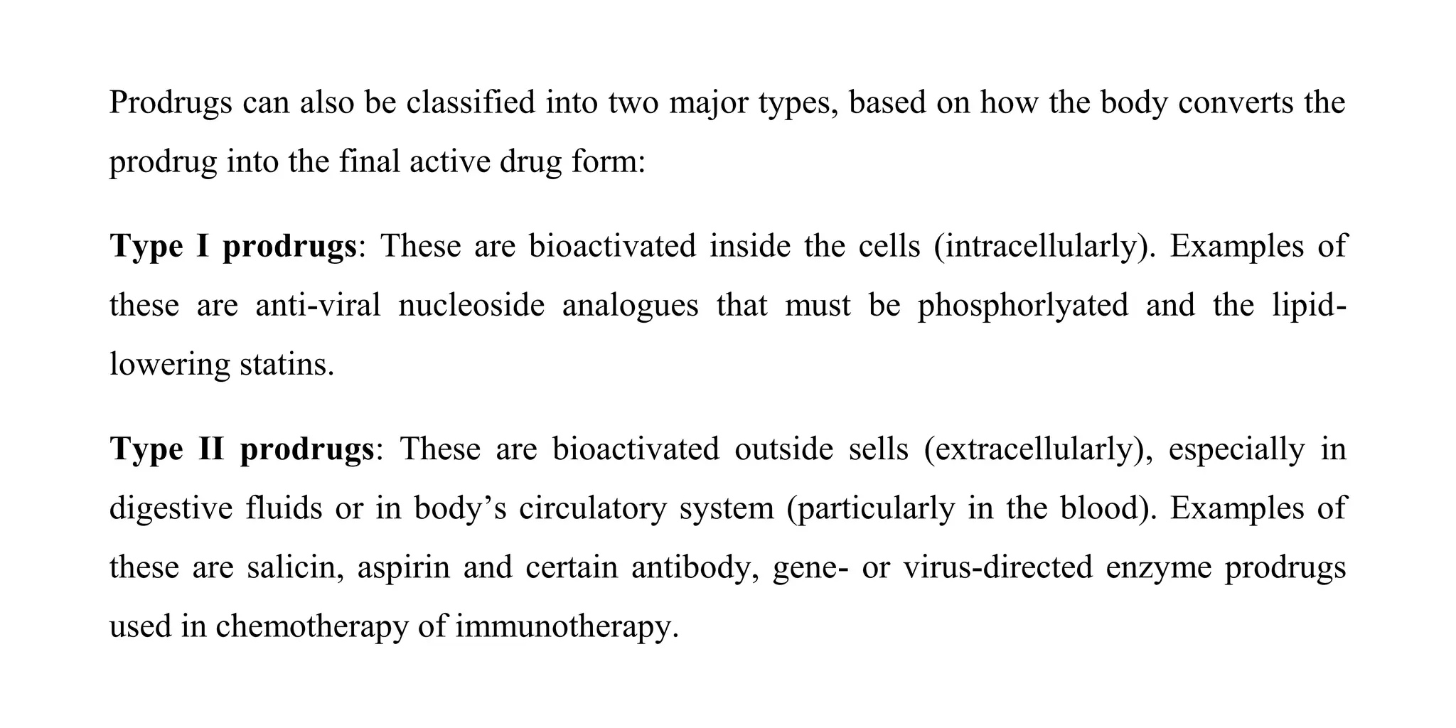Prodrugs | PDF | Chemistry | Science