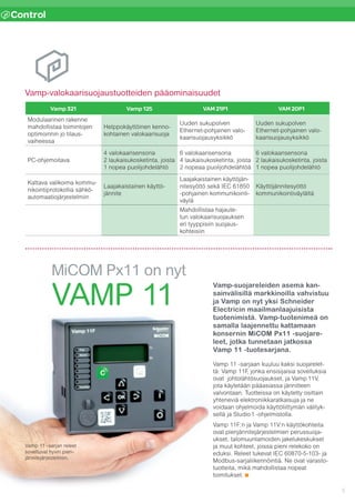 VAMP protection control-01-2016 Finland | PDF