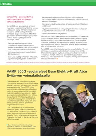 VAMP protection control-01-2016 Finland | PDF