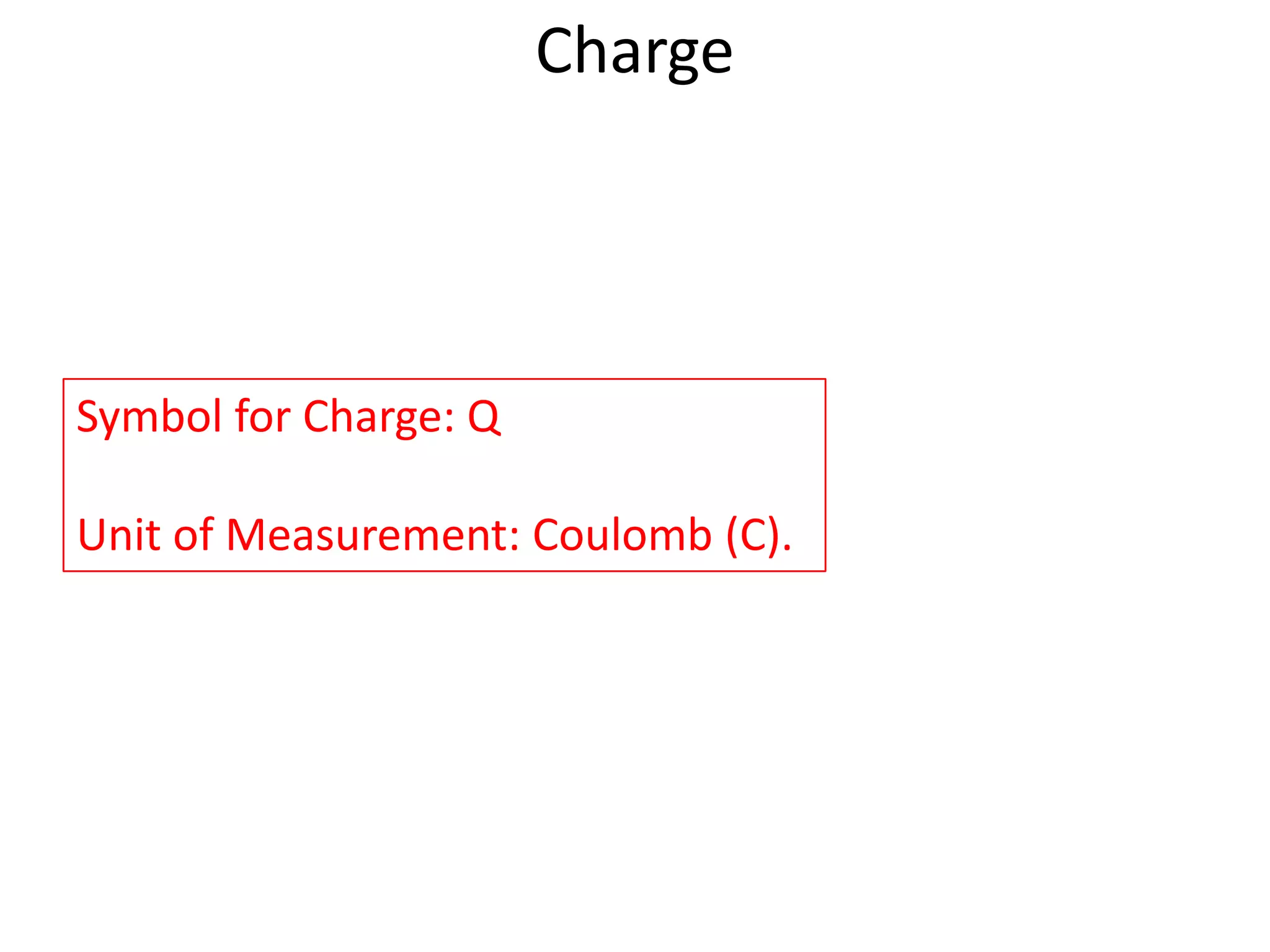 13 quantifying electricity 1 charge and current | PPT