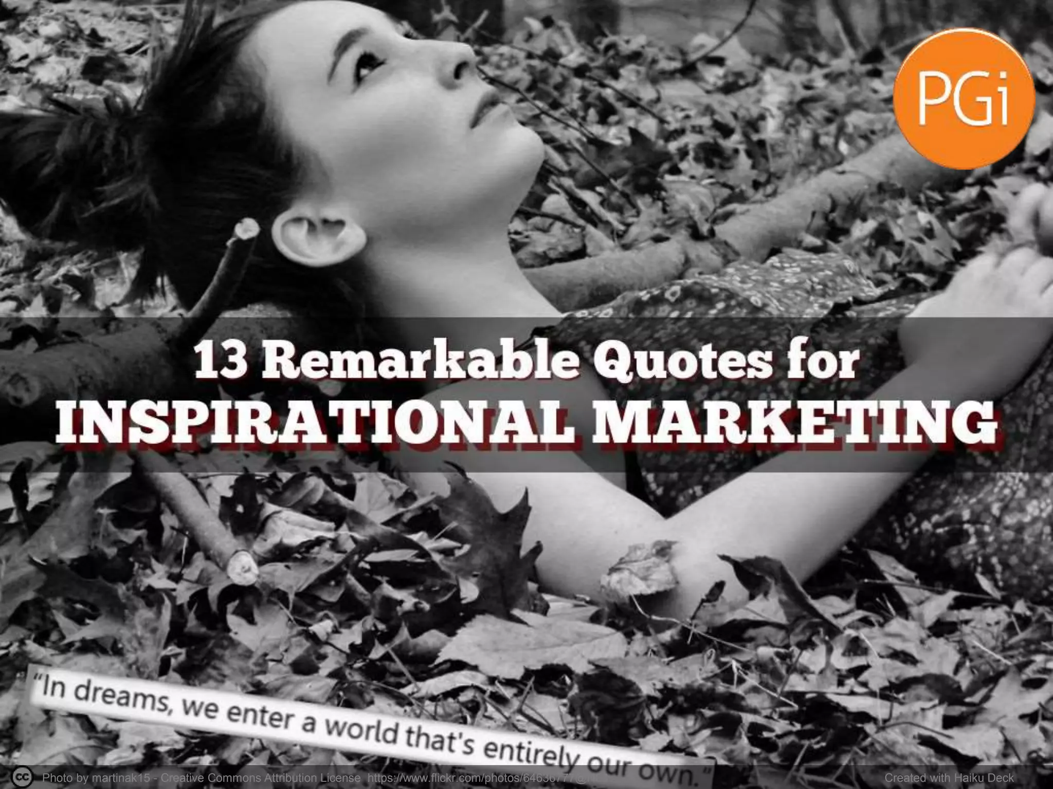 13 Remarkable Quotes for Inspirational Marketing | PPT