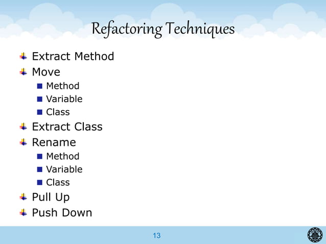 refactoring code by clean code rules | PPT