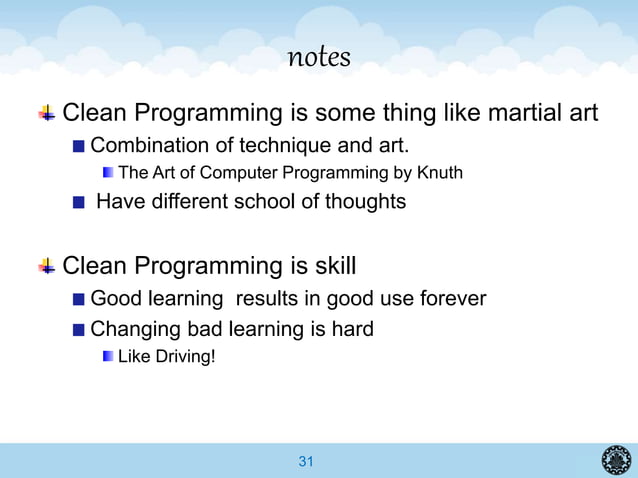 Refactoring Code By Clean Code Rules Ppt