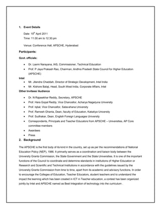 13 report 2nd apsche intel_award ceremony | PDF