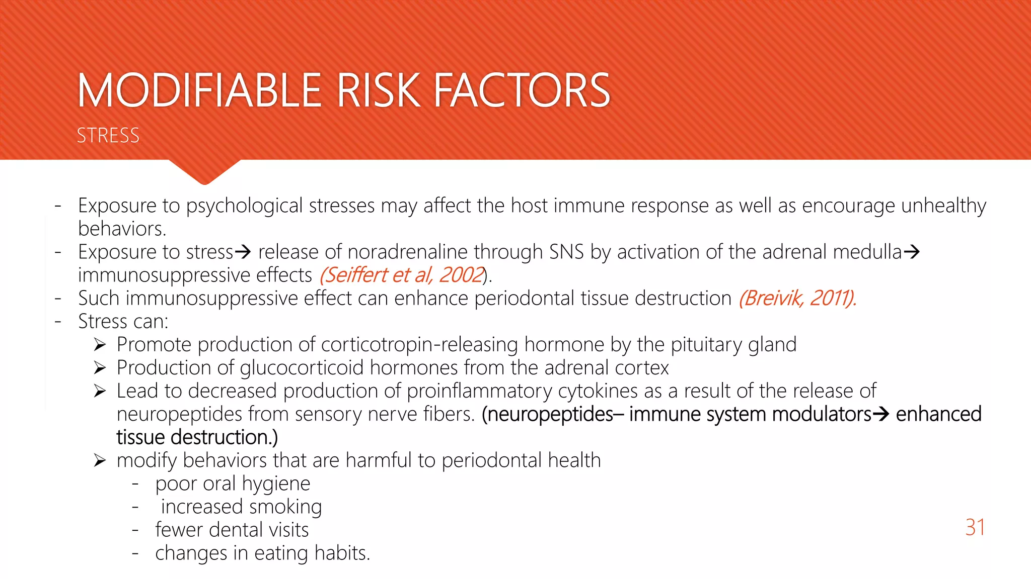 Risk factors for periodontal disease | PPTX