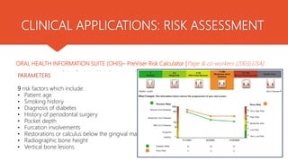 Risk factors for periodontal disease | PPTX