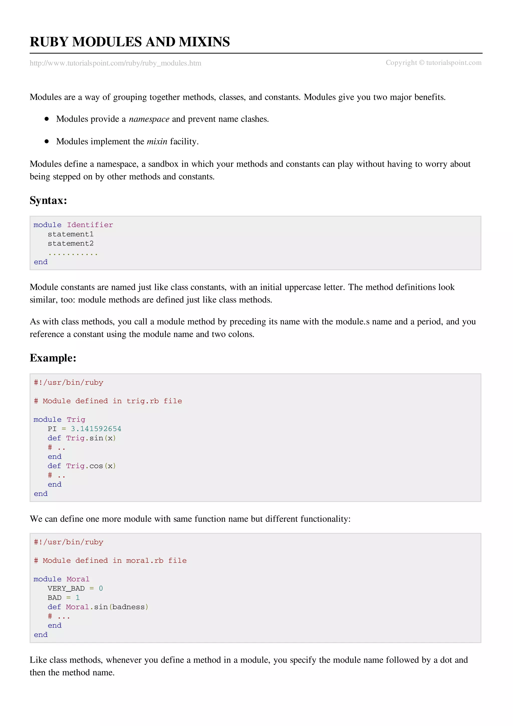 13 ruby modules | PDF
