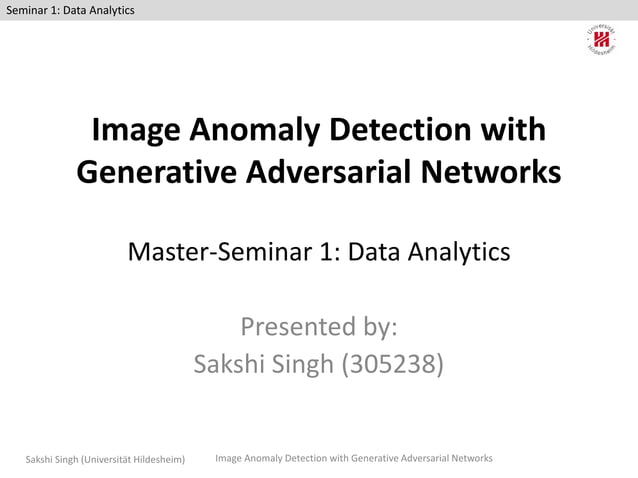 Image anomaly detection with generative adversarial networks | PDF | Technology Industry ...