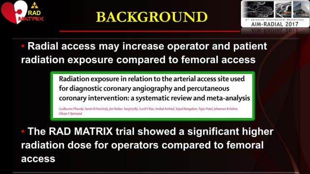 13 Sciahbasi aimradial20170921 RAD-MATRIX study | PPT