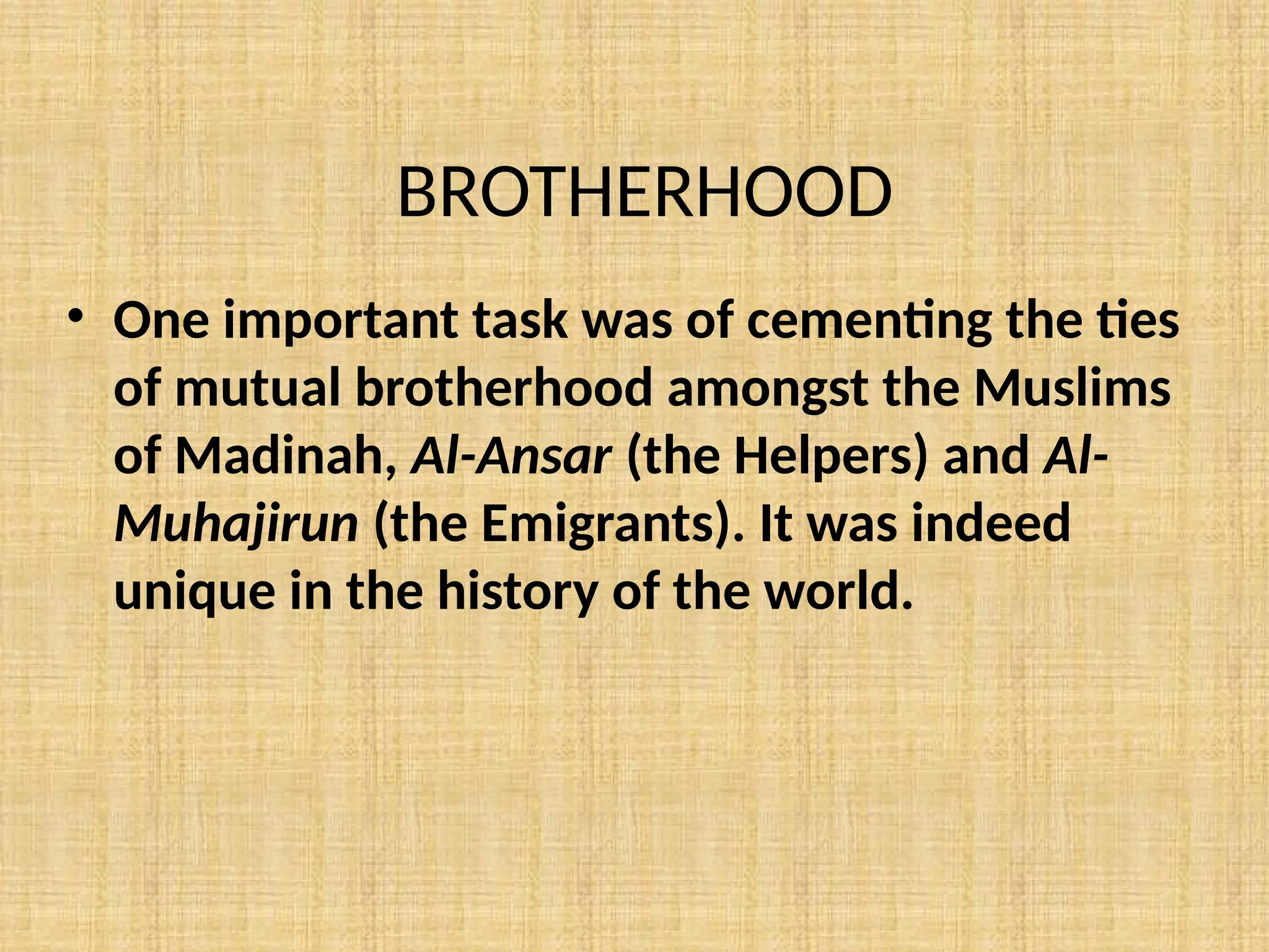 Life of Prophet Muhammad: SEERAH MADANI PERIOD | PPTX