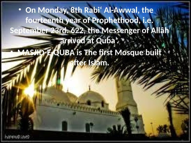 Life of Prophet Muhammad: SEERAH MADANI PERIOD | PPTX | Islam ...