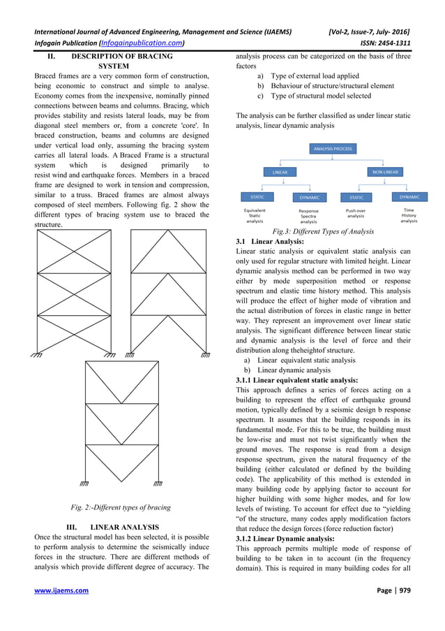 seismic response of multi storey building equipped with steel bracing | PDF