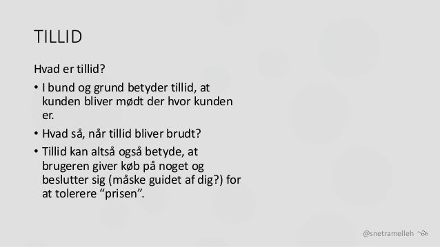 Headstart Network morgenseminar 13/9 2016: Kan man designe tillid?