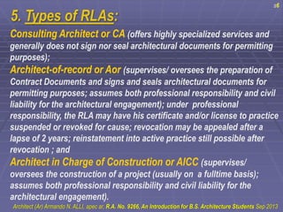 INTRODUCTION TO RA 9266 ARCHITECTURE IN THE PHILIPPINES | PPT