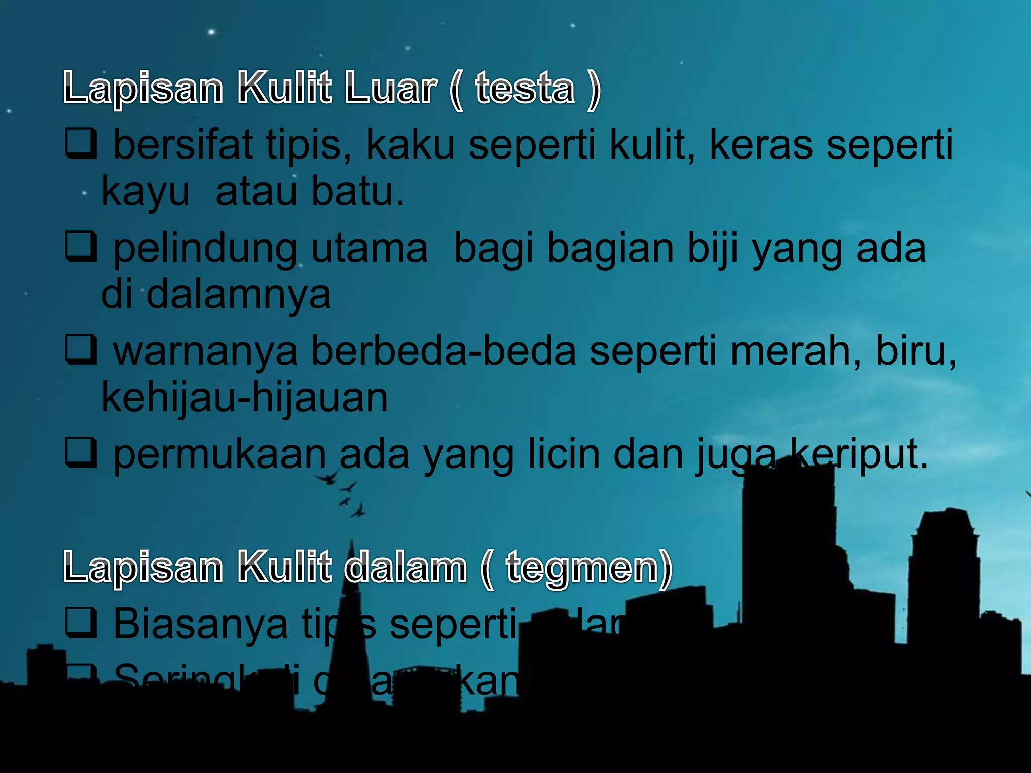 PPT Morfologi Tumbuhan - Biji | PPTX