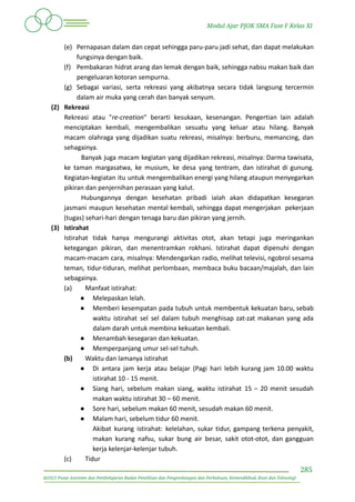 Download Modul Ajar PJOK Kelas 10 Kurikulum Merdeka Terbaru 2025 | PDF