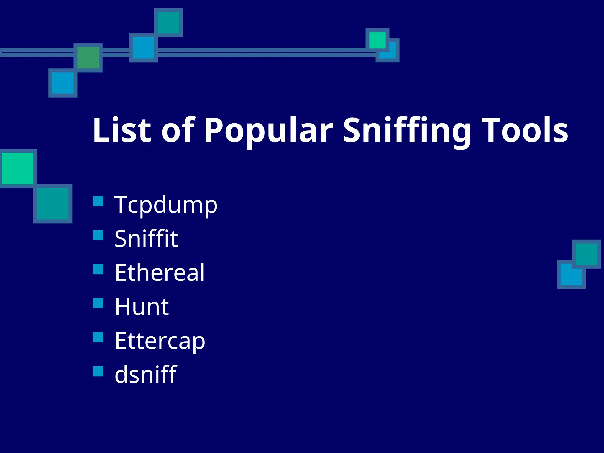 13_Sniffers.ppt presented by indian mans | PPT