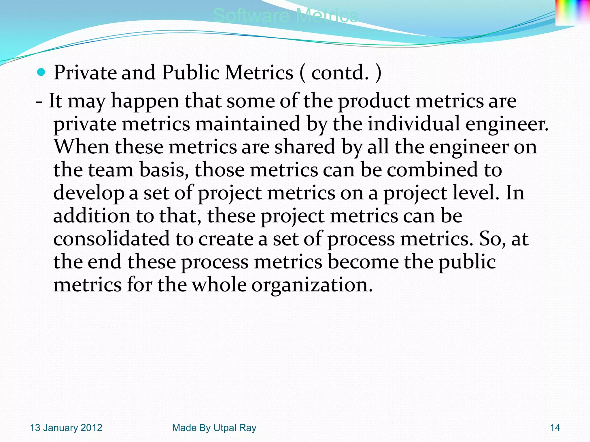 13 Software Metrics Pptx Computer Software And Applications Computing