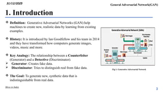 GAN (Generative Adversarial Network) in Artificial Neural Network | PPTX