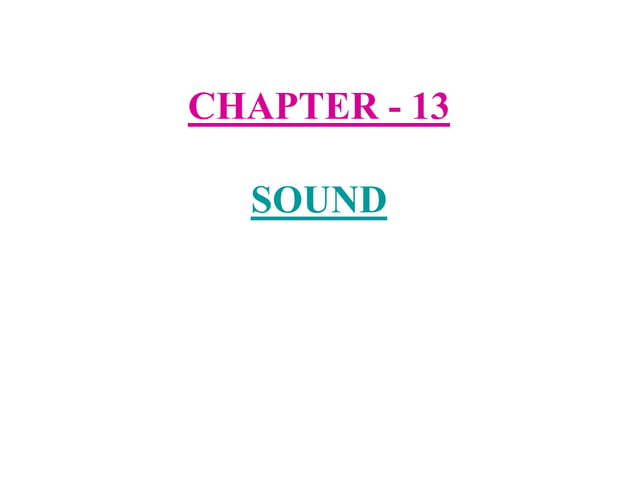 class 8 sound | PPT
