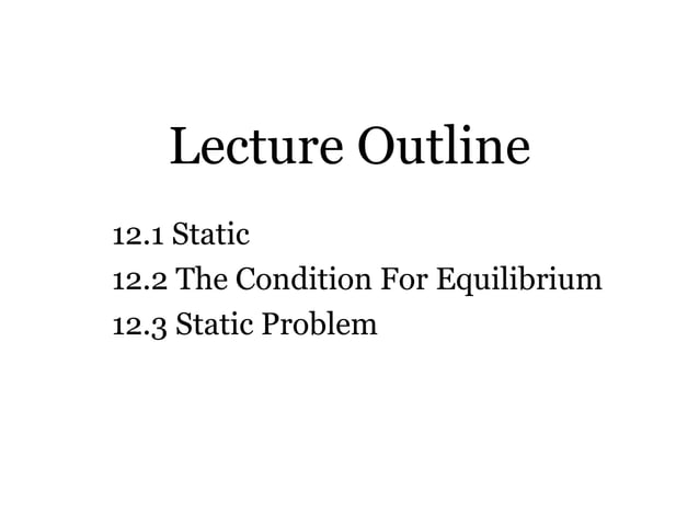 13 static equilibrium and elasticity | PPT