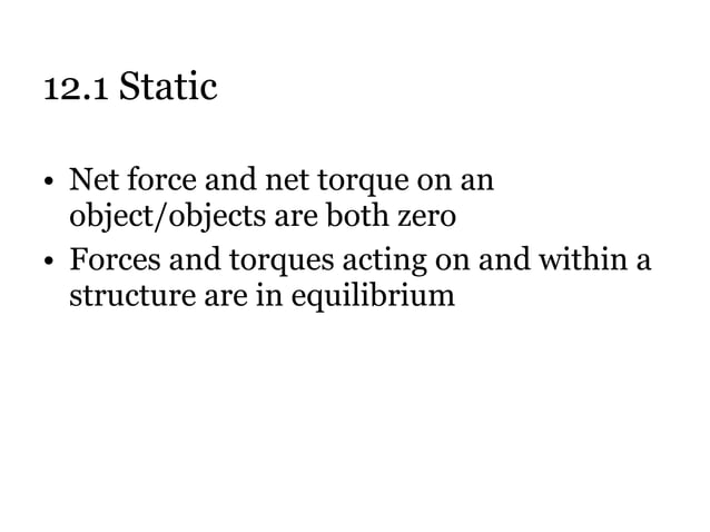 13 static equilibrium and elasticity | PPT