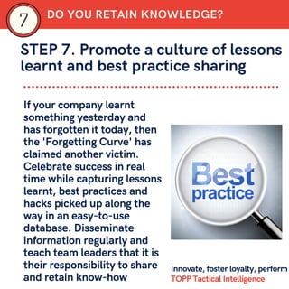 13 steps to a fail fast fail forward work culture | PDF