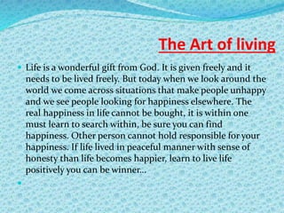 13 Steps To Lead A Happy Life | PPTX