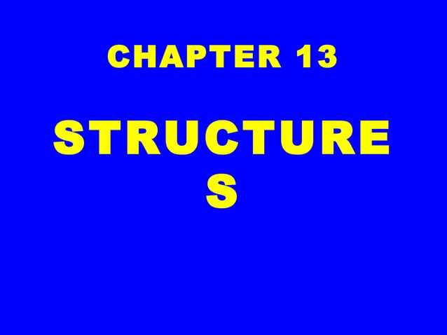 Structures | PPT