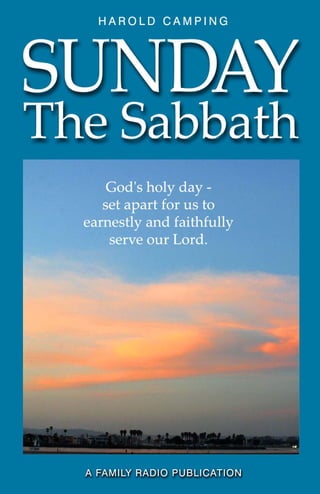 Sunday The Sabbath | PDF